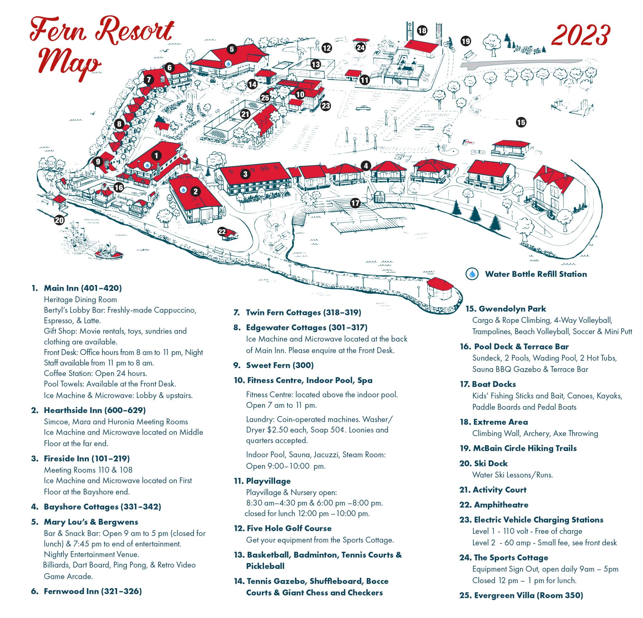 Fern Property Map - Fern Resort | Ontario's All-inclusive Resort